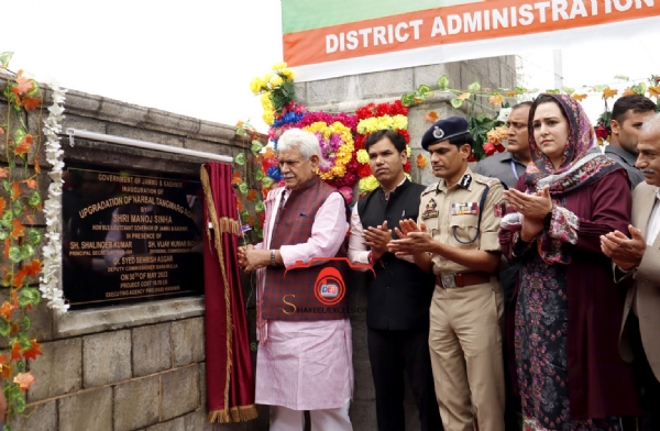 Sinha inaugurates several key infrastructure projects in Baramulla ...