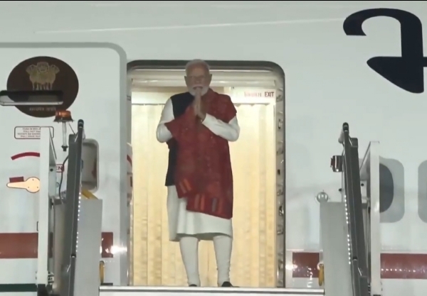 PM Modi arrives at Delhi's Palam airport after his successful visit to France and US ...